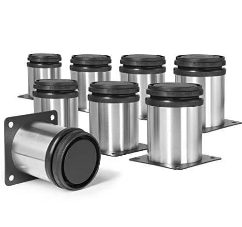 Snapklik.com : Masendelk 2.5 Inch Metal Furniture Legs Stainless Steel ...