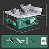 10-Inch Portable Table Saw with Stand - 15 Amp Motor, 25 Inch Rip ...