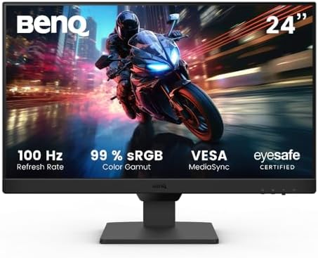 BenQ Monitor GW2490 23.8” 1080p FHD 100Hz IPS Eye-Care, HDMI, DP ...