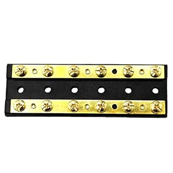 Amazon.co.jp: Boat Marine Terminal Block 60A Brass Busbar (6P ...
