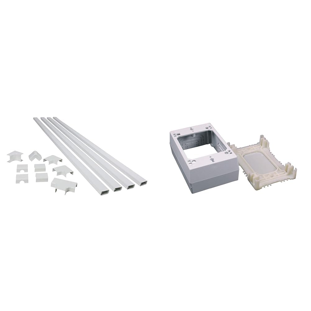 Legrand Wiremold CMK50 Cordmate II 10 Foot 12 Piece Cord Cover Kit ...
