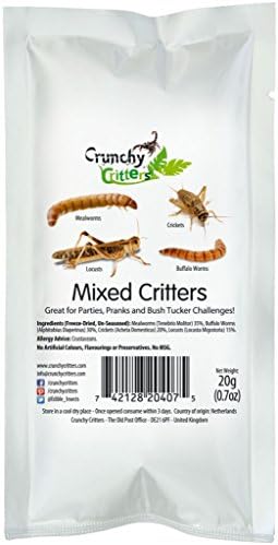 Crunchy Critters Edible Insects Mixed Critters selection pack : Amazon ...