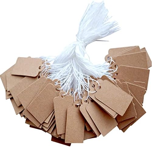 Amazon.com : 1000Pcs Price Tags with String Attached, Marking Tags ...