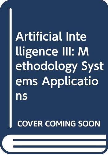 Amazon | Artificial Intelligence III: Methodology Systems Applications ...