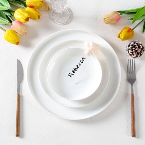 Amazon.com: 30 Pcs Acrylic Place Cards Wedding Reserved Signs for ...