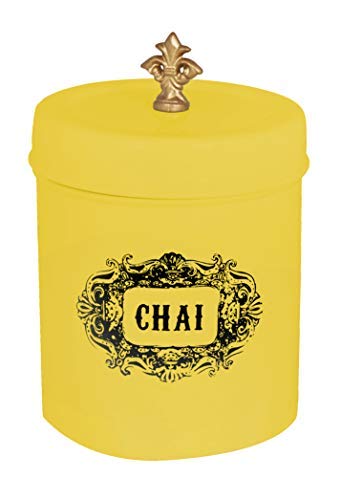 Buy Elan Bergen Chai Tea Canister, Stainless Steel Kitchen Food Storage ...