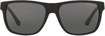 Amazon.com: Emporio Armani EA4035 Sunglasses, Matte Black/Grey, 58 mm ...