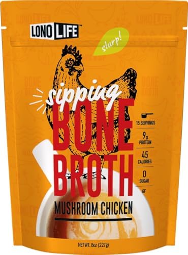Amazon.com : LonoLife Chicken Bone Broth Powder Mix | 10g Protein ...