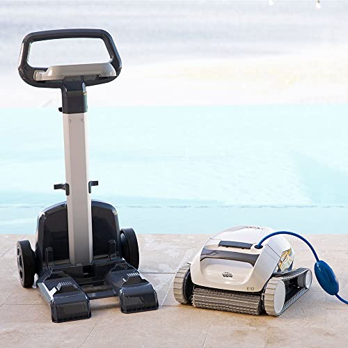 Dolphin E10 Robotic Pool Vacuum Cleaner with Universal Caddy — Easy to ...