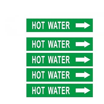 Amazon.com: Pipe Flow Markers Label Stickers with Arrows 20 Packs 1-3/5 ...