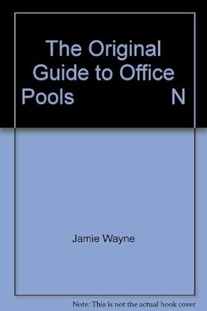 The original guide to office pools: Wayne, Jamie: 9780385194365: Amazon ...