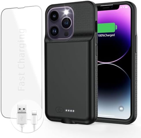Amazon.com: GIN FOXI Battery Case for iPhone 14 Pro Max/14 Plus/13 Pro Max/12 Pro Max, Fast ...