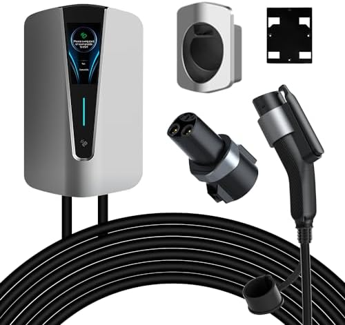 Amazon.com: Level 2 Electric Vehicle Charger,48Amp/240V/NEMA 14-50 Plug, 25ft Cable FCC/UL ...