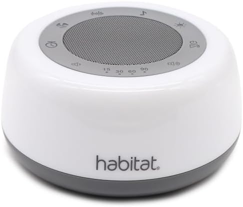 Amazon.com: Habitat White Noise Machine, Multi-Color Night Light, 25 ...