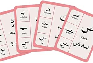 Arabic Alphabet Learning Flashcards, Educational Writing Cards with ...