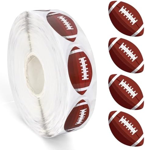 Amazon.com: 500 Pieces Football Labels Roll Stickers - Super Bowl ...