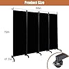 Amazon.com: Room Divider Portable 88'' Partition Room Dividers and ...