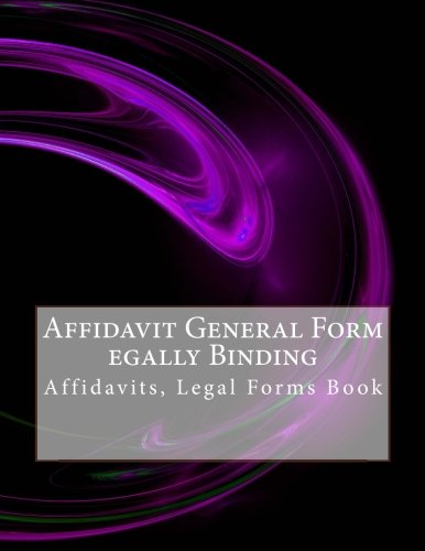 Buy Affidavit General Form - Legally Binding: Affidavits, Legal Forms ...