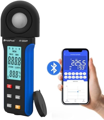 Amazon.com: Light Meter Digital Illuminance Meter Handheld Ambient ...