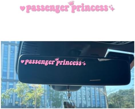 Amazon.com: Passenger Princess Car Stickers, Girls Car Window Rearview ...