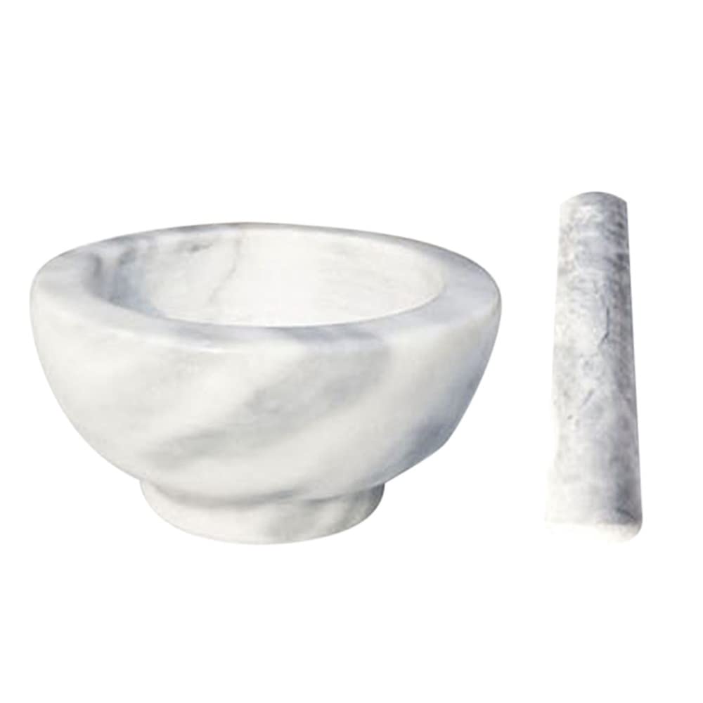 Amazon.com: Petersty Marble Mortar and Pestle Set Bowl with Spoon ...