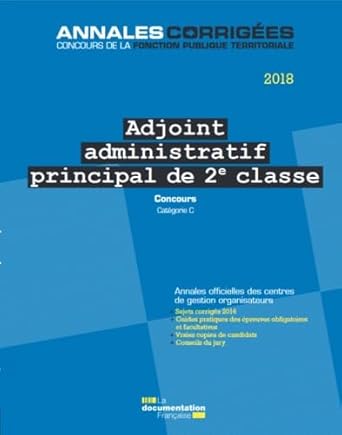 Amazon.fr - Adjoint administratif principal 2e classe 2018-concours n ...