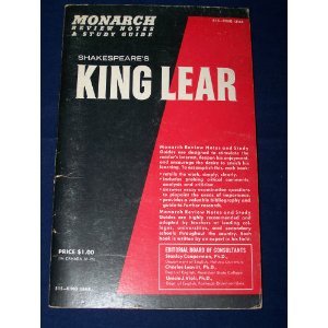 William Shakespeare's King Lear (Monarch Notes and Study Guide, 515-7 ...