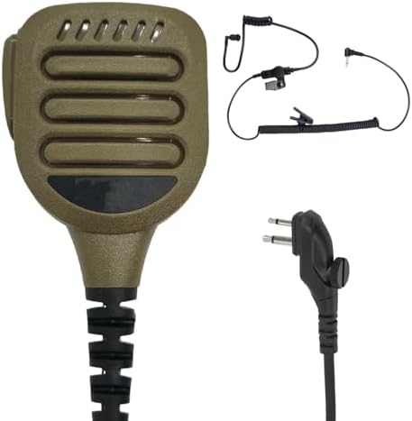 Amazon.com: Handheld Speaker Mic,3.5mm Walkie Talkie Shoulder Speaker ...