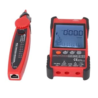 Jectse 2 in 1 Cable Tester Digital Multimeter LCD Screen Wire Finder ...