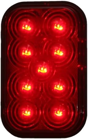 Amazon.com: Maxxima M42213R Red 5" Rectangular Stop/Tail/Turn Light ...
