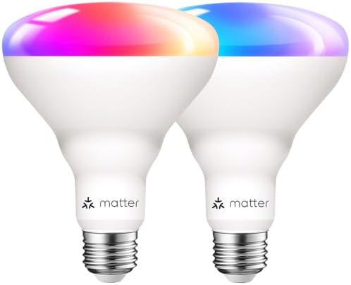 ANWIO A19 Matter Wi-Fi Smart Light Bulbs Alexa, Compatible with Apple ...