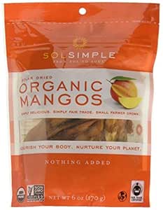 Amazon.com: Sol Simple Dried Mango, 6 Ounce : Grocery & Gourmet Food