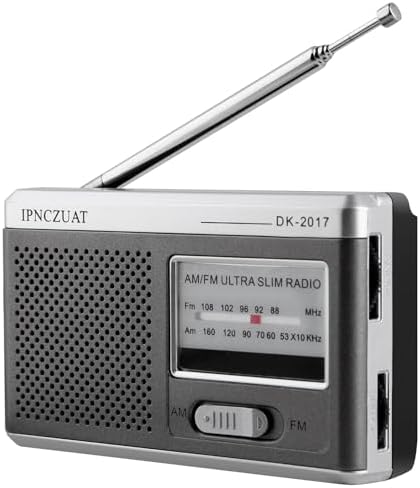 Amazon.com: IPNCZUAT-DK-2017 Portable Mini Radio, AM FM Transistor with ...