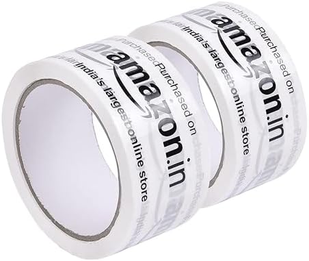 Amazon Printed Packing Tape (White, Pack of 2) : Amazon.in: Office Products