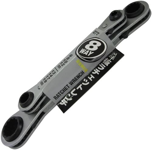 Amazon | アイガーツール(EIGER TOOL) 8WAY板ラチェットレンチ 6×8×10×12×13×14×17×19 F-4 | ディスク研磨剤