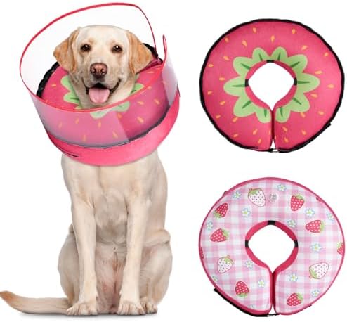 Amazon.com : Supet Dog Cones After Surgery, Protective Inflatable Dog ...