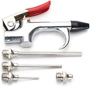 Amazon.co.jp: 5pcs/set Air Compressor Blow Tool Kit Inflation Needle ...