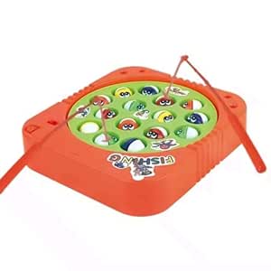Kids Interactive Fishing Game Toy Set, Rotating Fishing Board ...