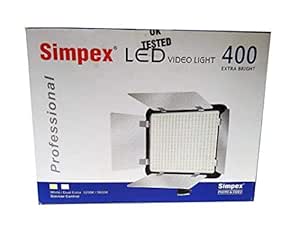 Simpex 400 Professional LED Video Light Dual Colour White and Warm ...