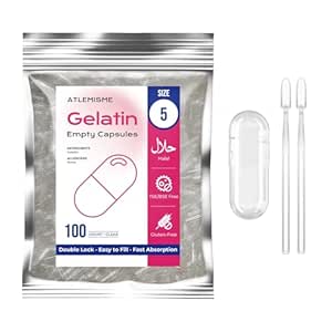 Amazon.com: Empty Gelatin Capsules Size 5 - (100 Count) Very Small ...