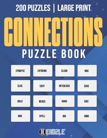 Amazon.com: Connections Puzzle Book: 200 Large Print Connections Word ...