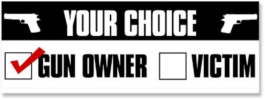 Pro Wapenbeheersing Bumperstickers