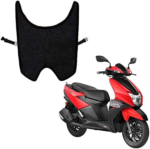 Mototrance Curly Anti-Skid Vinyl Rubber Scooty Foot Mat with Adjustable ...