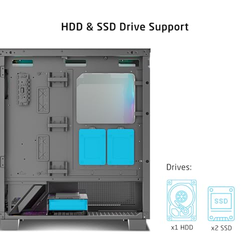 ProLab Design AI848 ARGB Workstation Computer Case|Mid Tower Cabinet ...