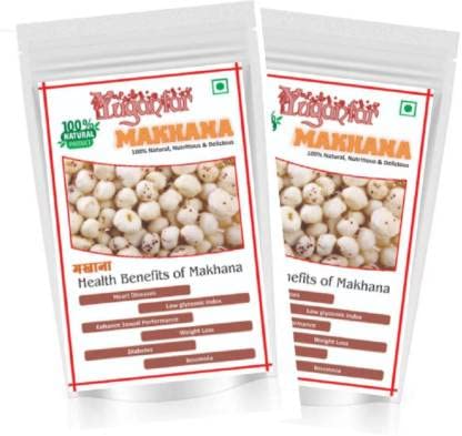 YUGANTAR Phool Makhana-Makhane-Fox Nut (100g, Pack of 2) : Amazon.in ...