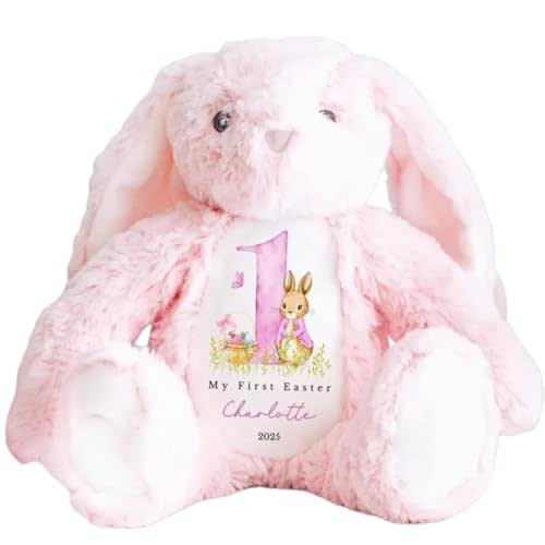 Amazon.com: Personalized My First Easter Bunny - Custom Name Plush ...