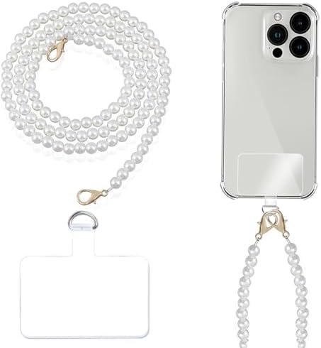 Nayyana Mobile Phone Chain for Hanging, Bead Strap, Women Pearl ...