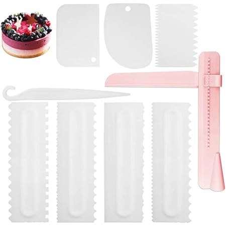 Amazon.com: Antallcky Decorating Comb and Icing Smoother Set of 4 Pack ...