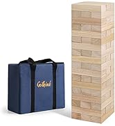Amazon.com: GOTHINK Classic Wooden Tumbling Tower Game, 54pcs Timber ...
