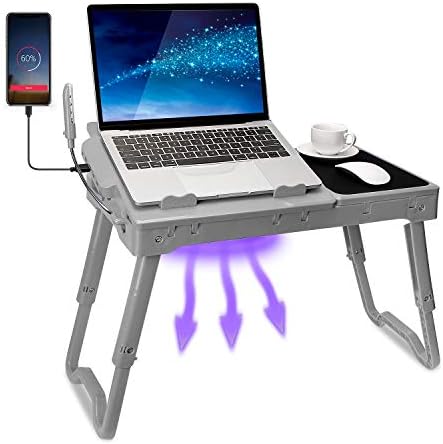 Amazon.com : Neetto Laptop Height Adjustable Bed Table, Portable Lap ...